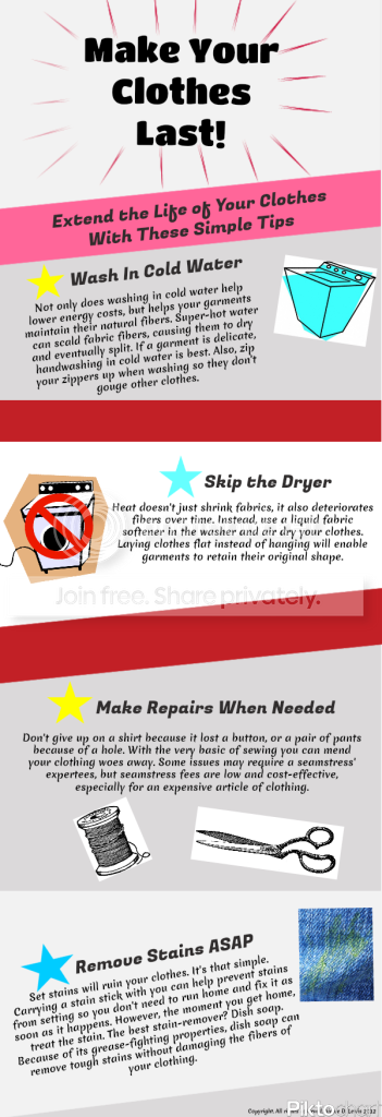 Thick & Thrifty • How To: Save Your Clothes {An Infographic}