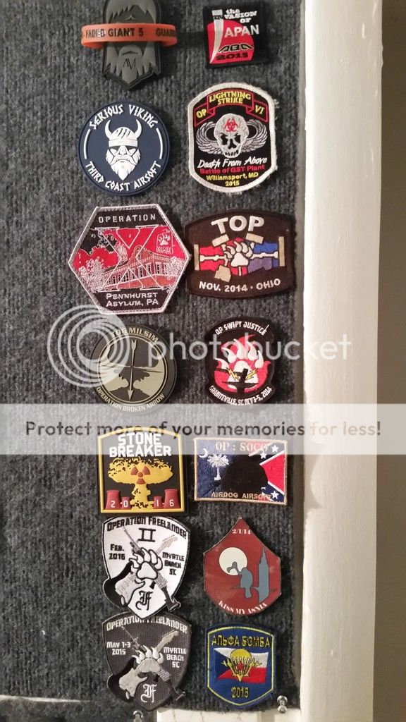 My updated Patch wall. : r/airsoft